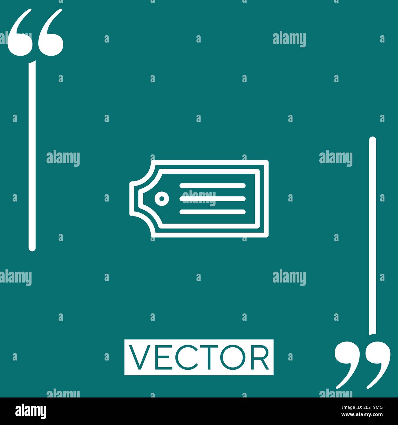 tag Linear icon. Editable stroke line Stock Vector Image & Art - Alamy