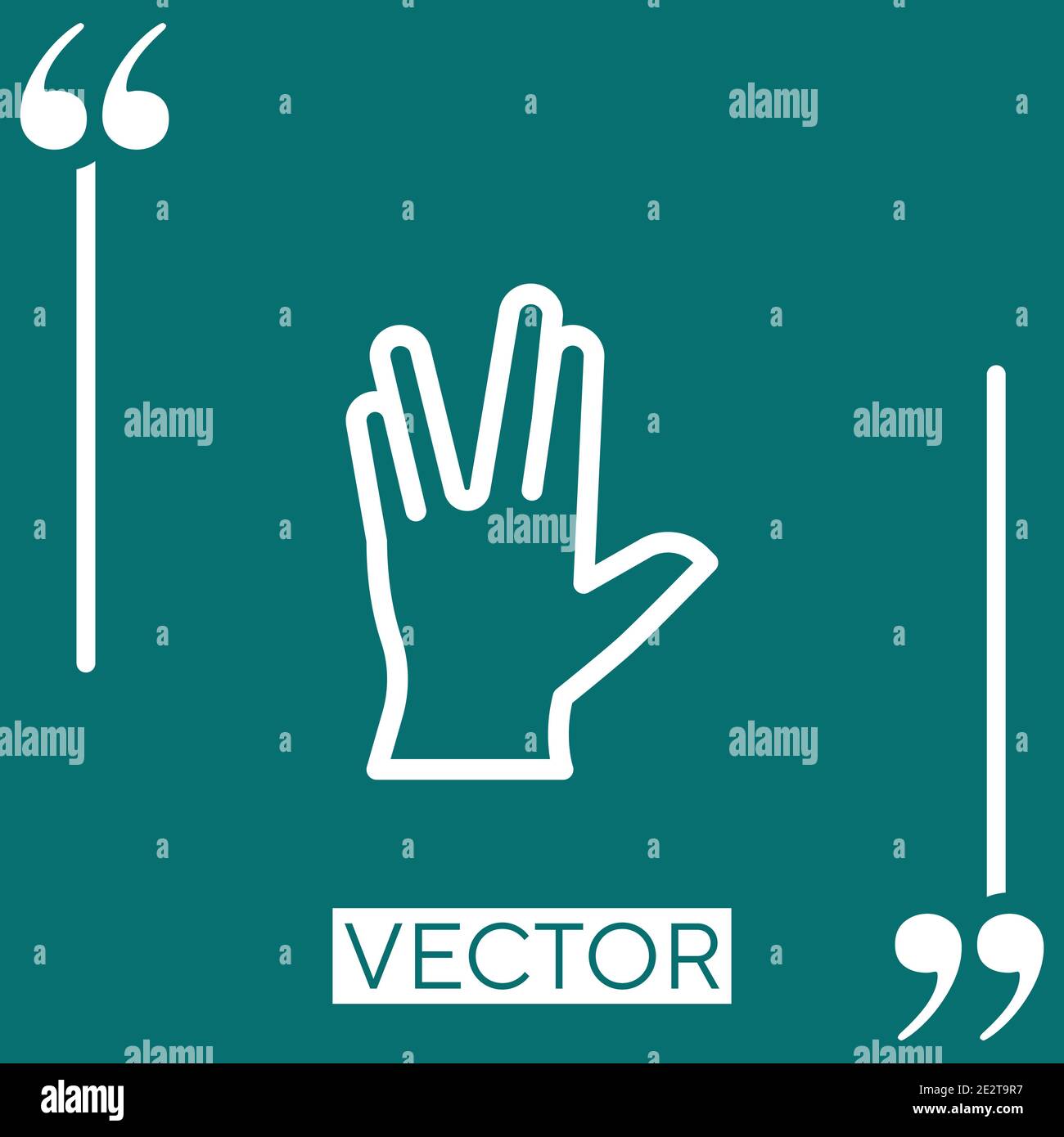Spock hand symbol hi-res stock photography and images - Alamy