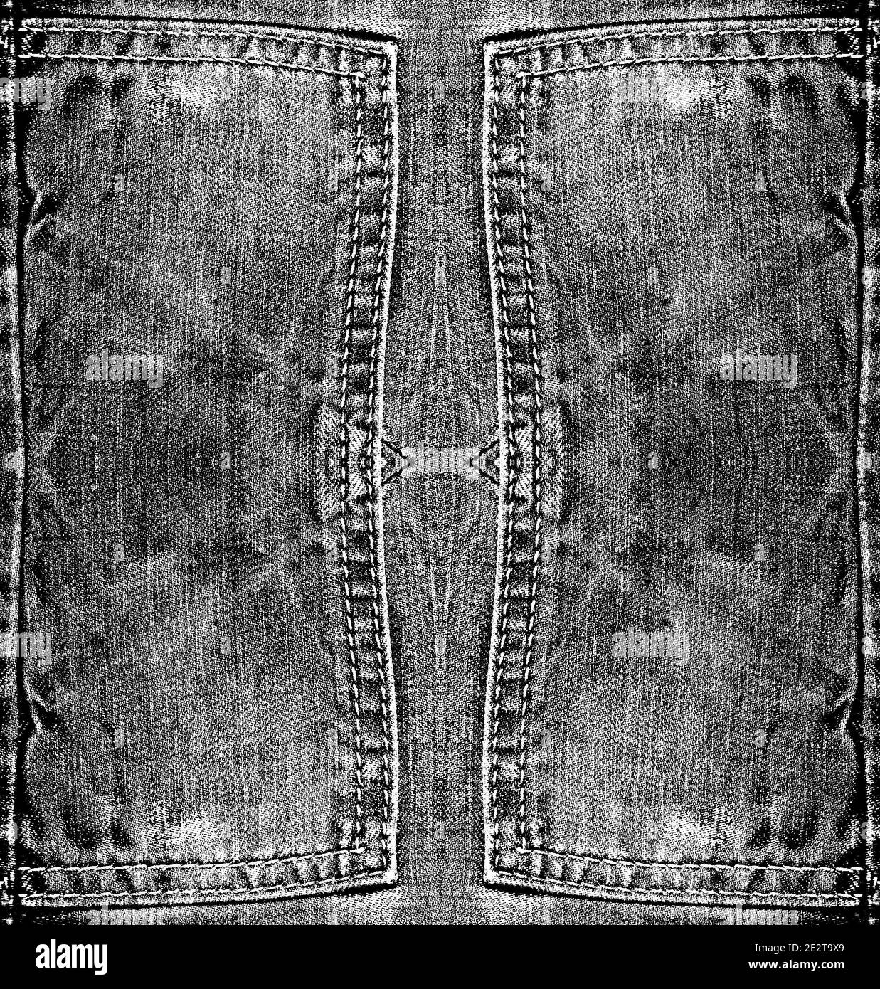 Jeans design.Grunge jeans pattern with seams Stock Photo - Alamy