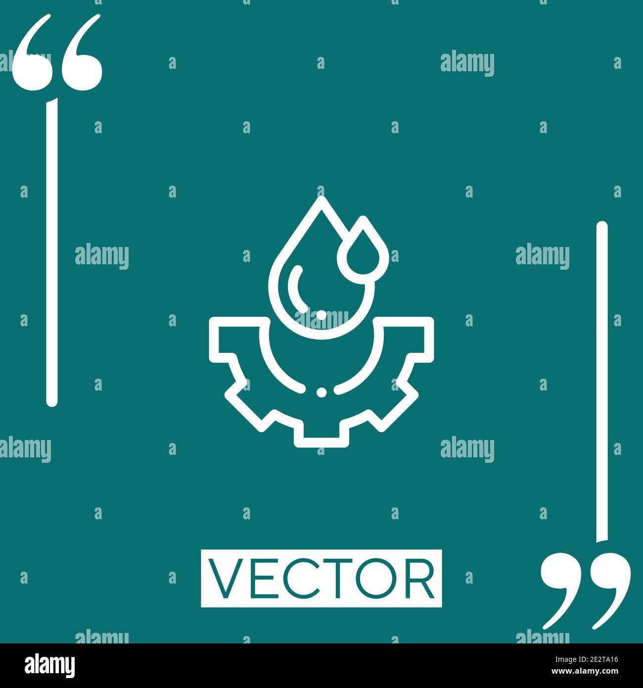 fluid mechanics vector icon Linear icon. Editable stroke line Stock ...