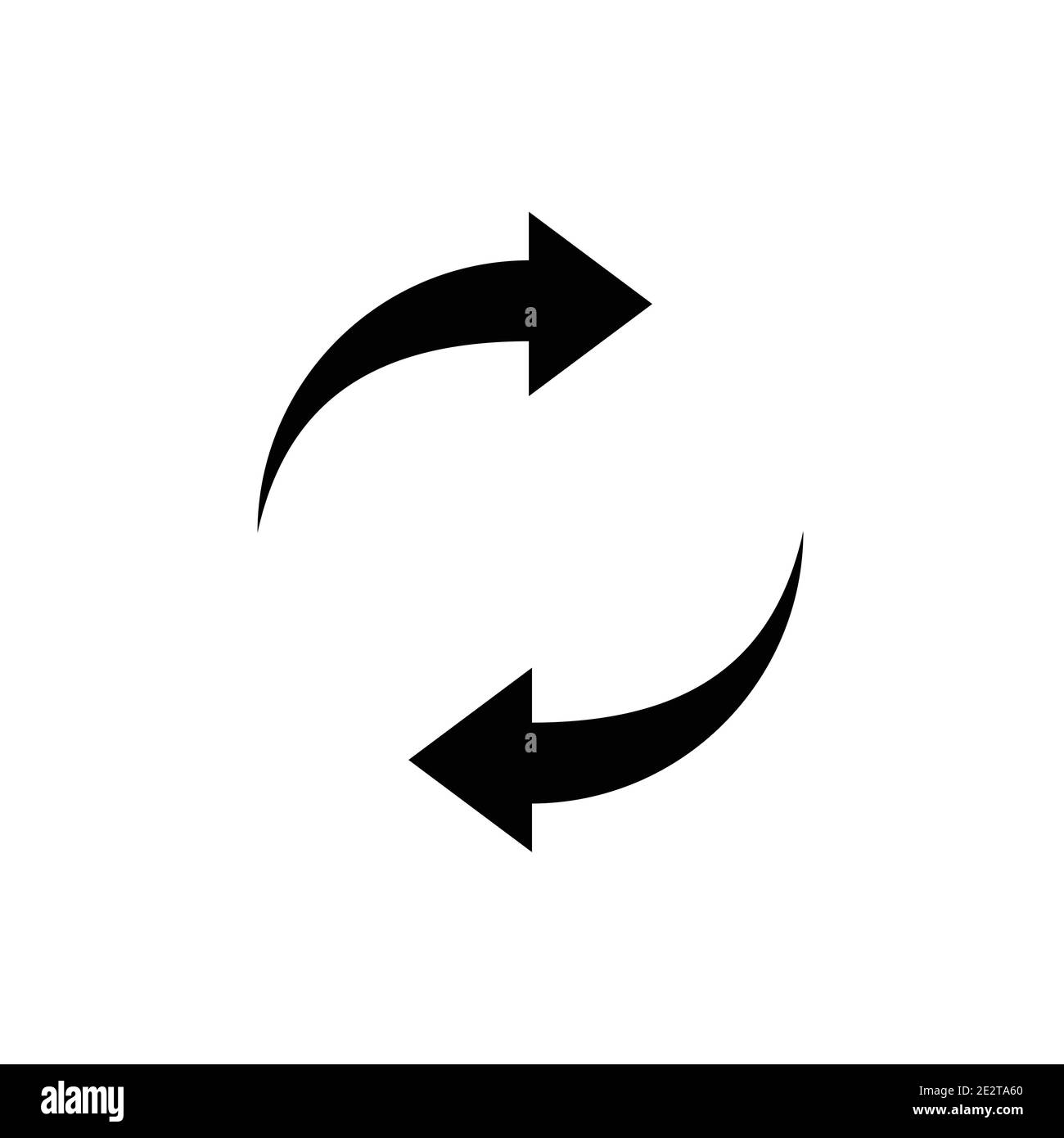 Spin rotate arrow vector icon. Reload round symbol Stock Vector Image ...