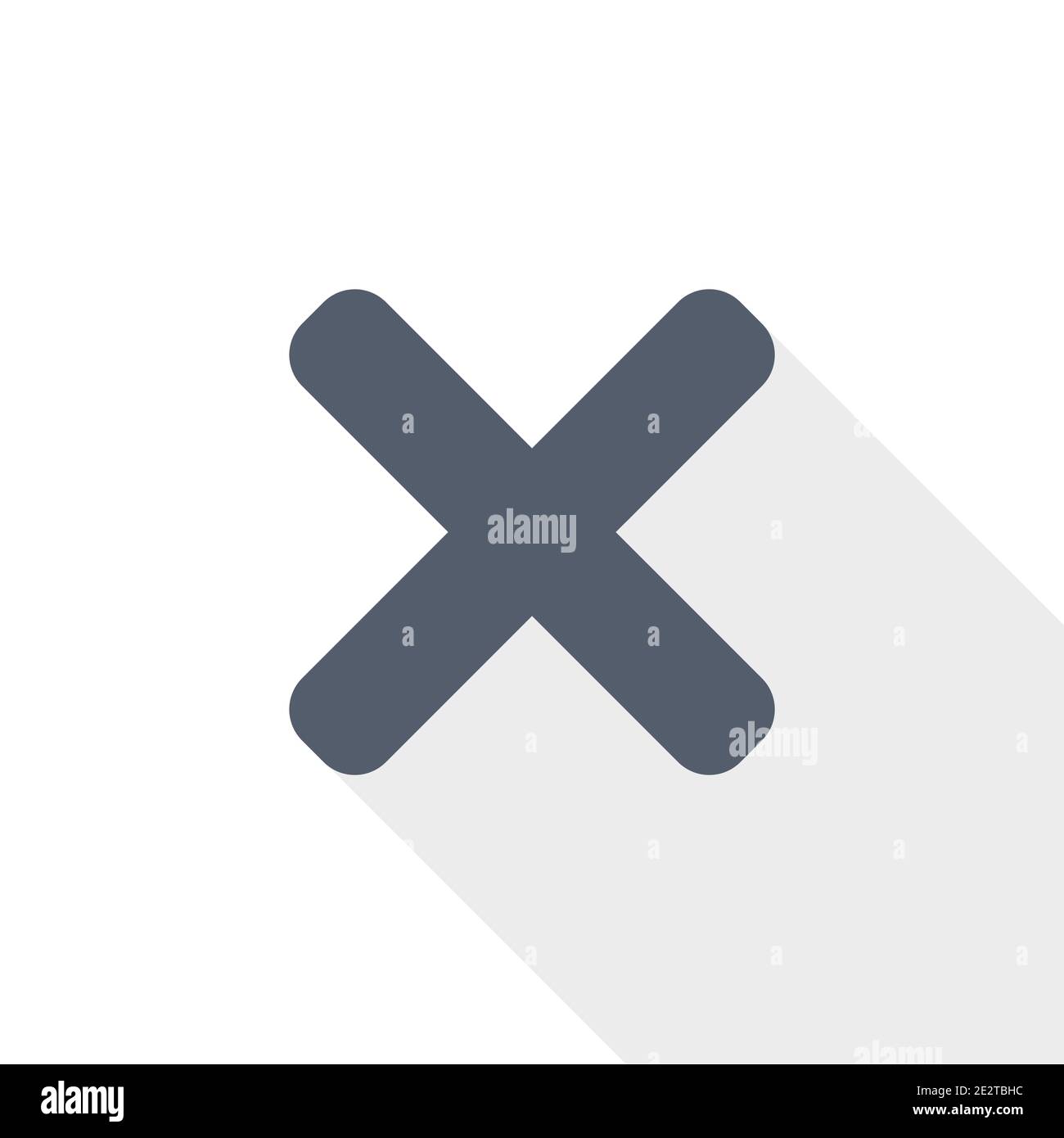 Cancel, cross vector icon, flat design illustration in eps 10 Stock ...