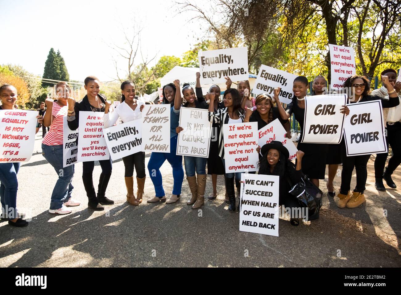 Gender equality protest africa hi-res stock photography and images - Alamy