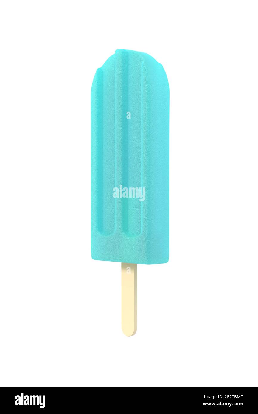 Blueberry popsicle icecream on a stick Stock Photo - Alamy