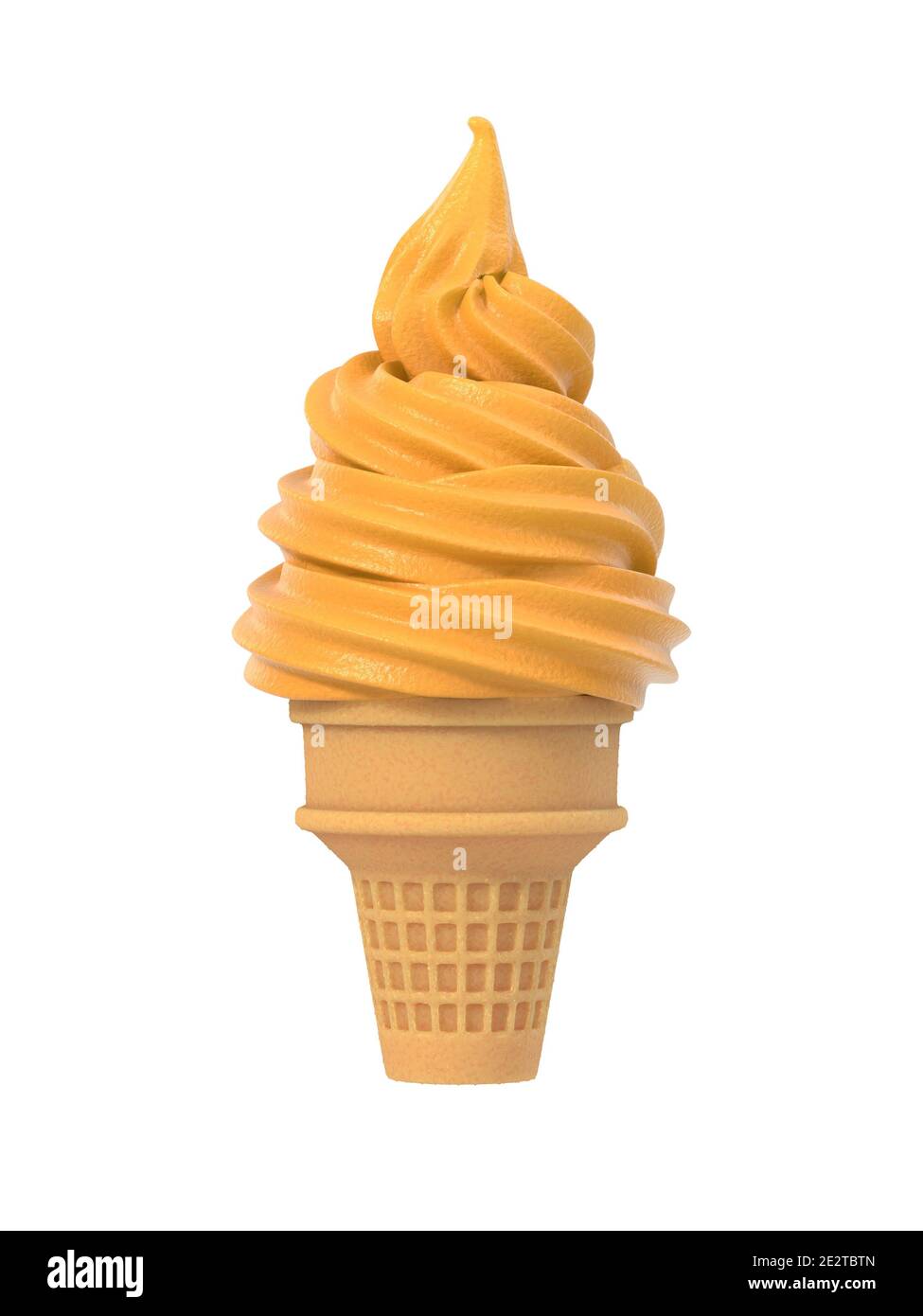 Caramel waffle and coffee Cut Out Stock Images & Pictures - Alamy