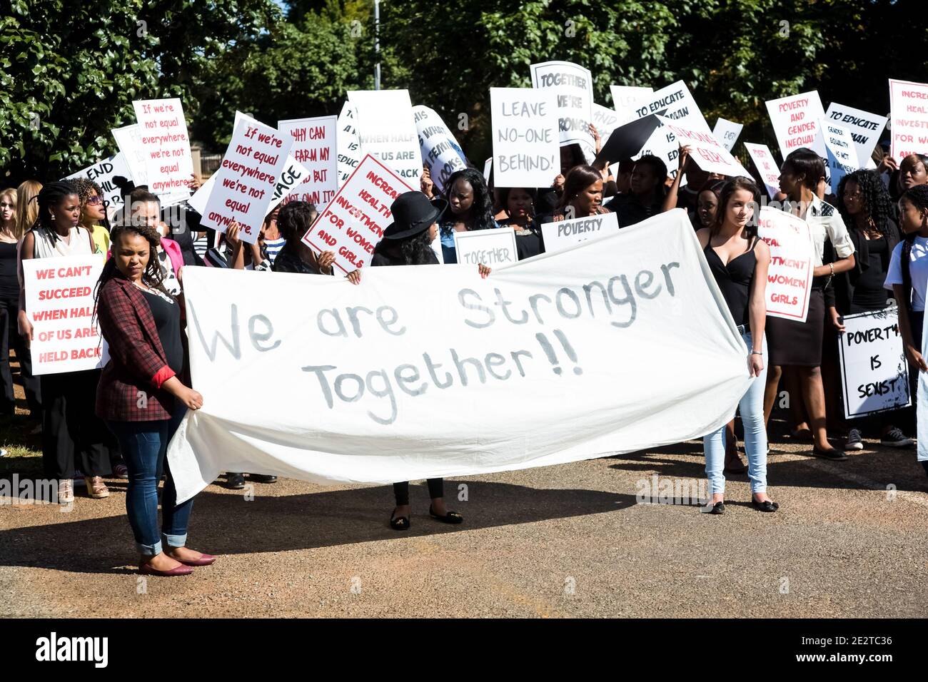 Gender equality protest africa hi-res stock photography and images - Alamy