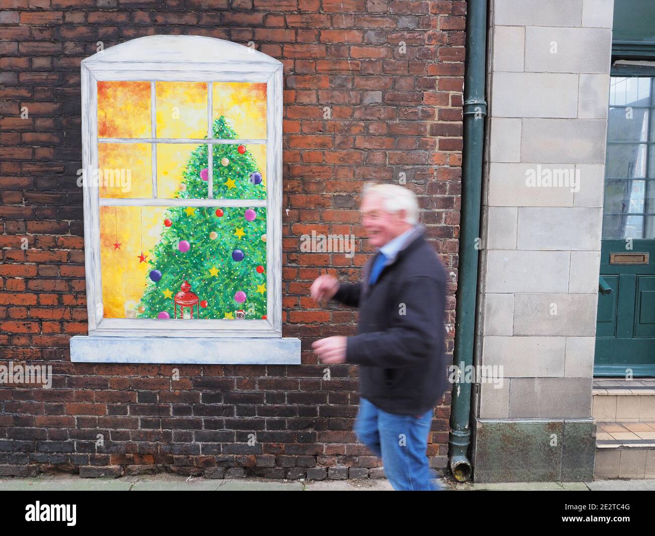 Sheerness, Kent, UK. 15th January 2021. Sheppey's mystery mouse artist ...