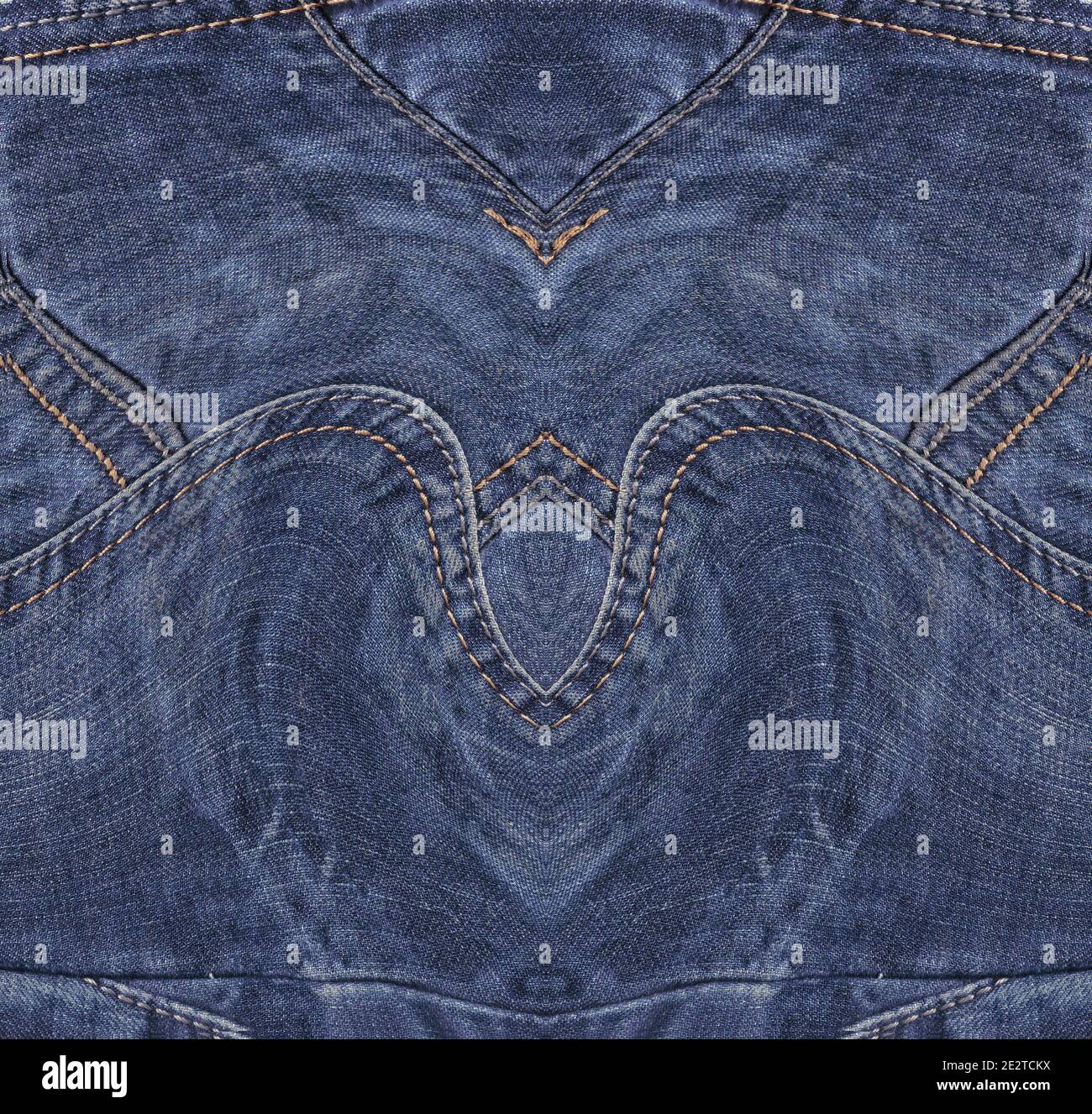 Jeans design.Grunge jeans pattern with seams Stock Photo - Alamy