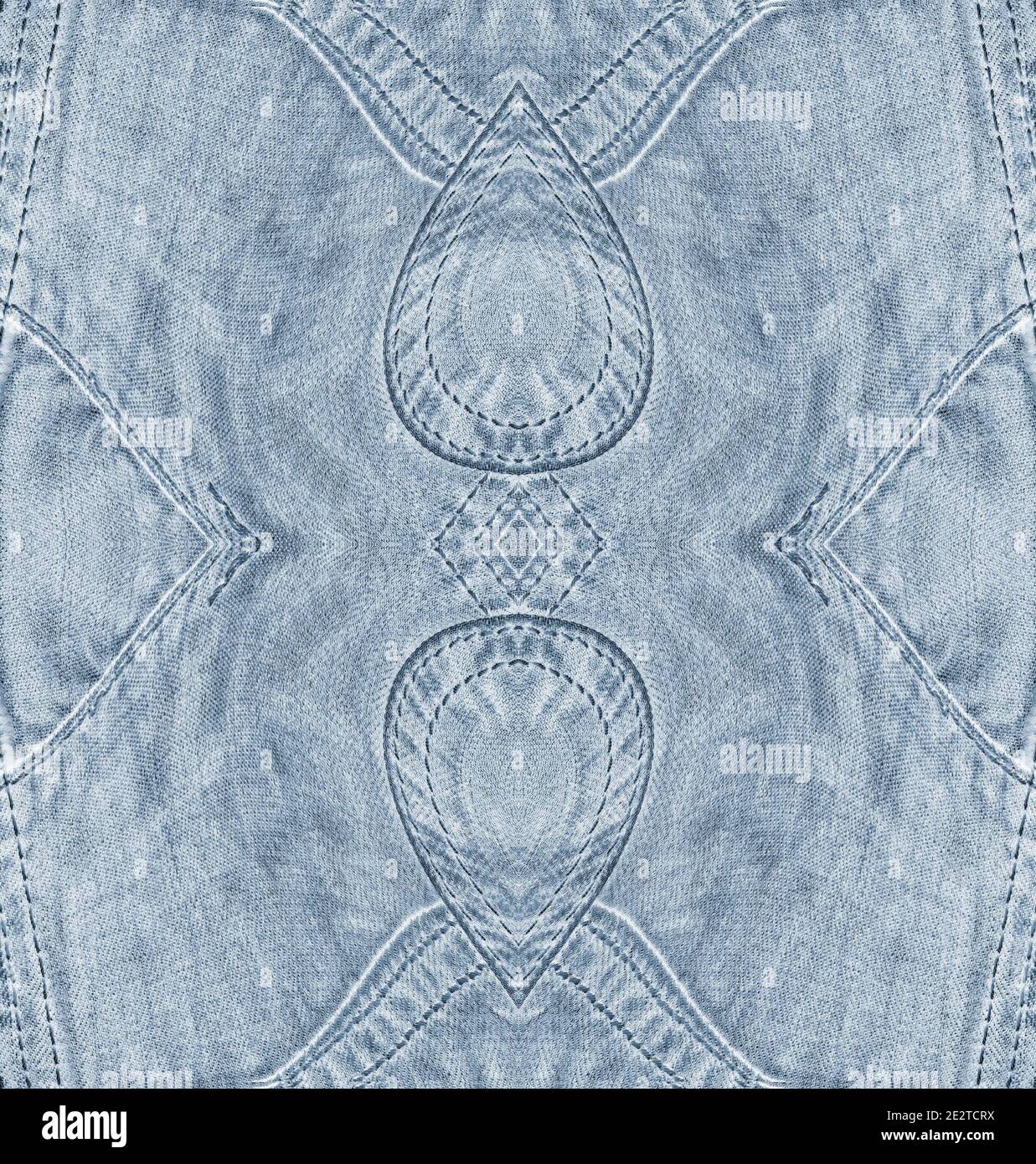 Jeans design.Grunge jeans pattern with seams Stock Photo - Alamy
