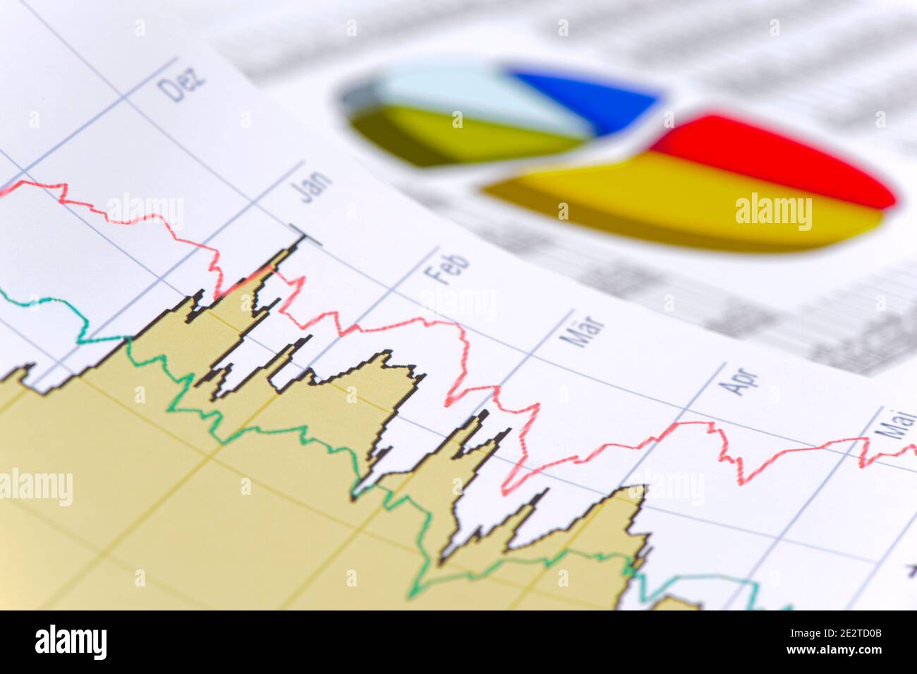 finance and economy with calculation and chart Stock Photo - Alamy