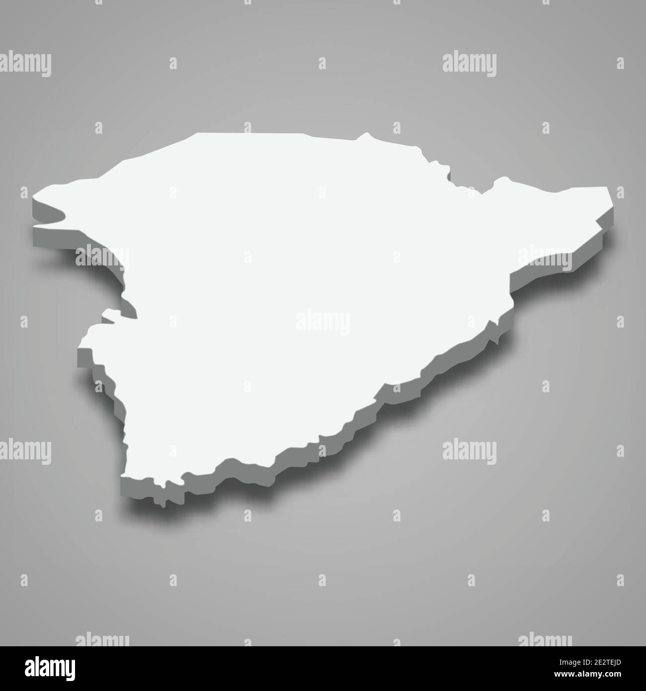 3d isometric map of Ha'il is a Region of Saudi Arabia, vector ...