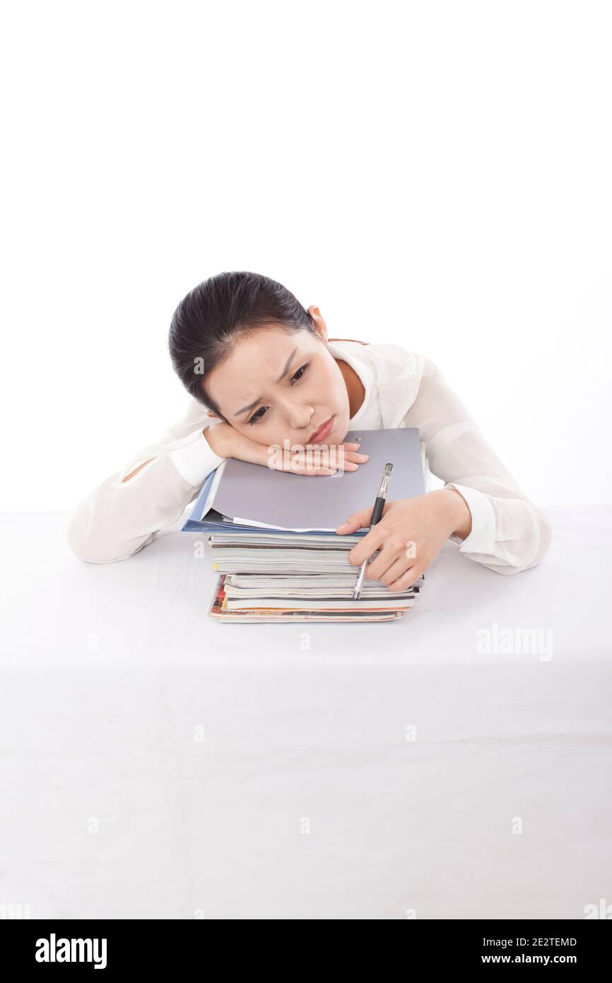 Business tired black woman hi-res stock photography and images - Alamy