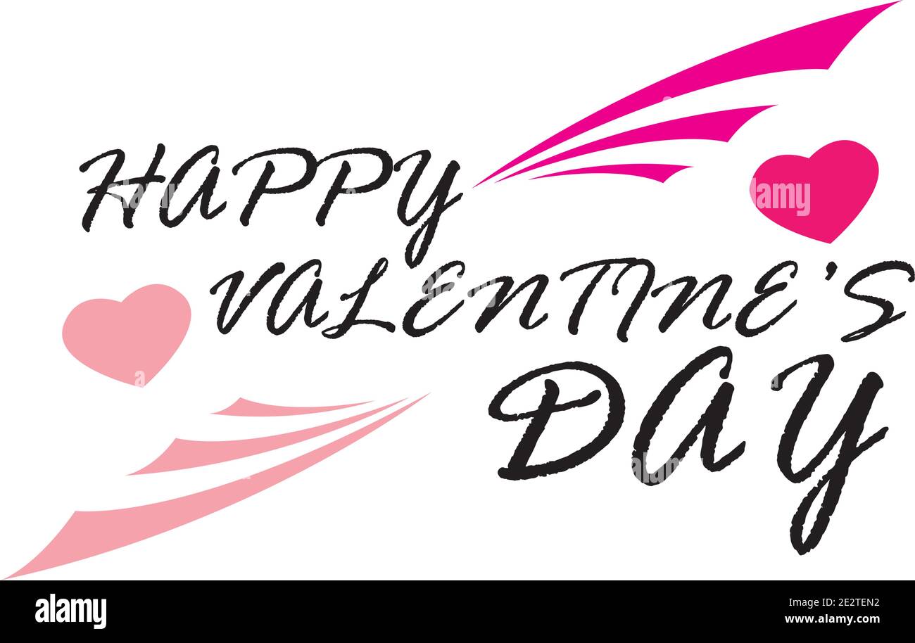 Valentines Day Logo Design Vector illustration template Stock Vector ...