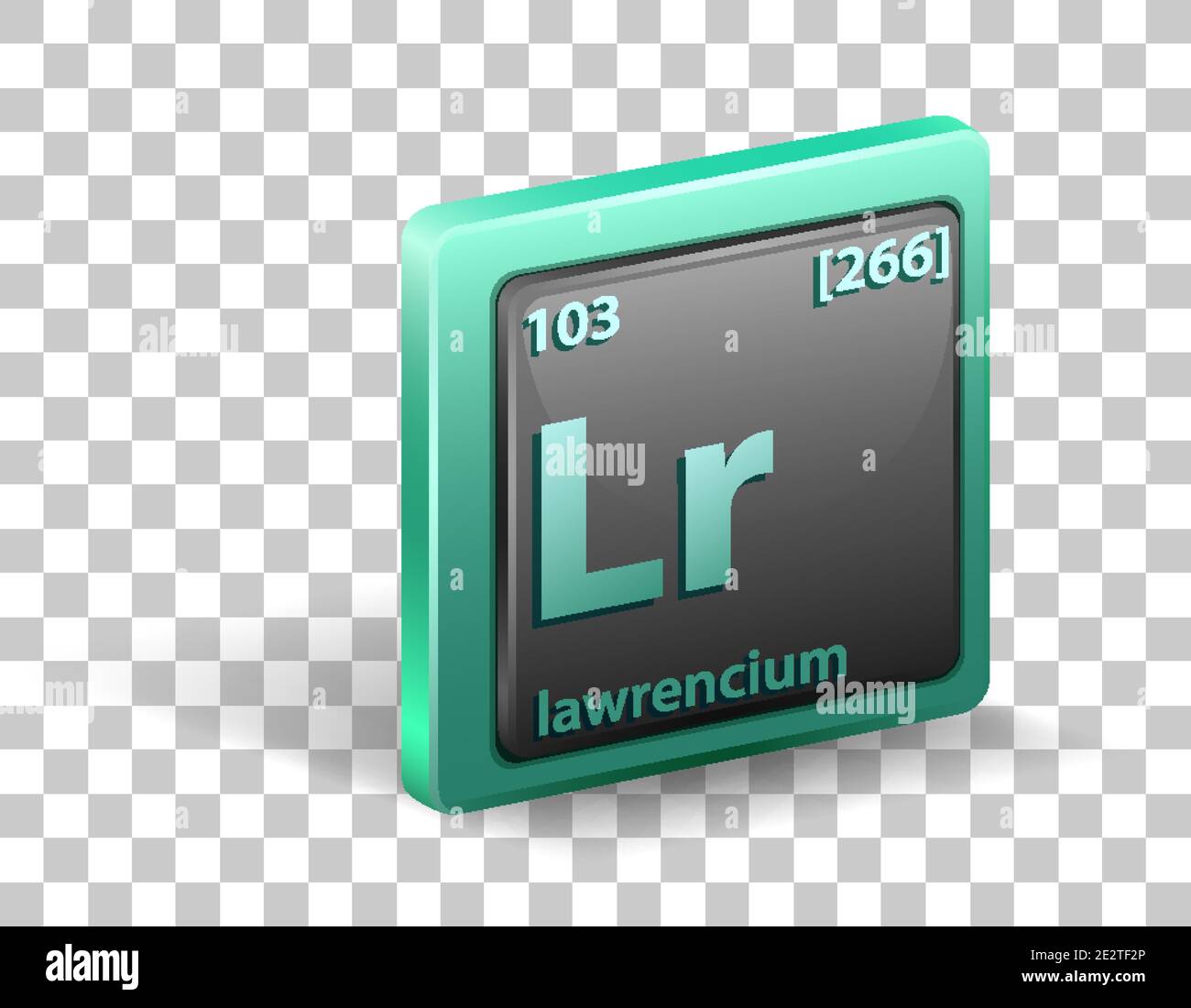 Lawrencium chemical element. Chemical symbol with atomic number and ...