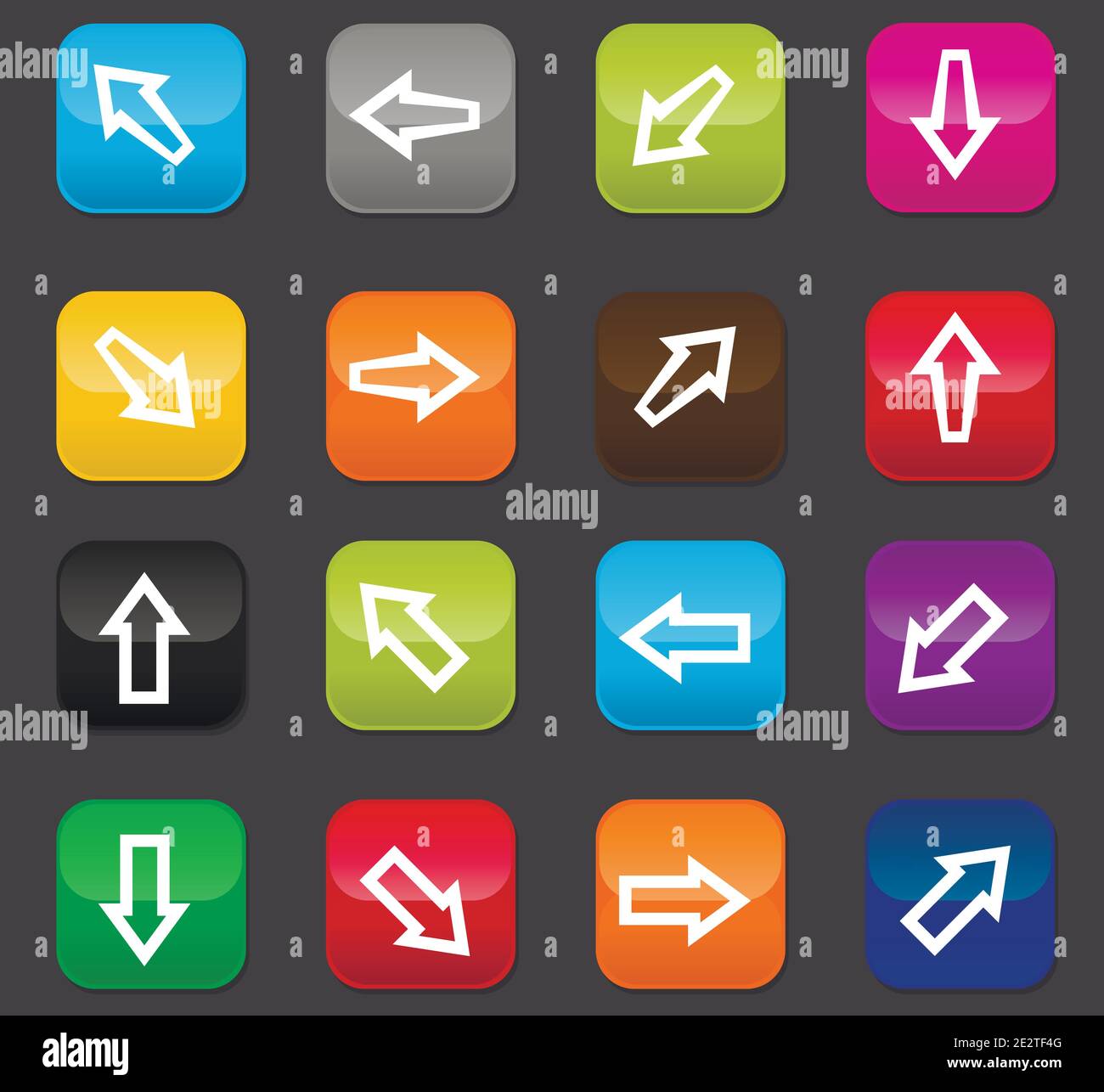 Green circle arrows pictogram refresh hi-res stock photography and ...