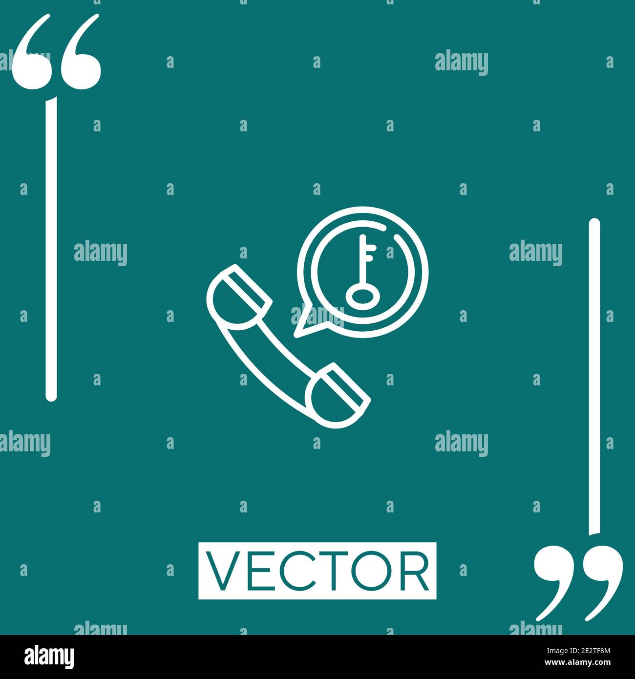help vector icon Linear icon. Editable stroked line Stock Vector Image ...