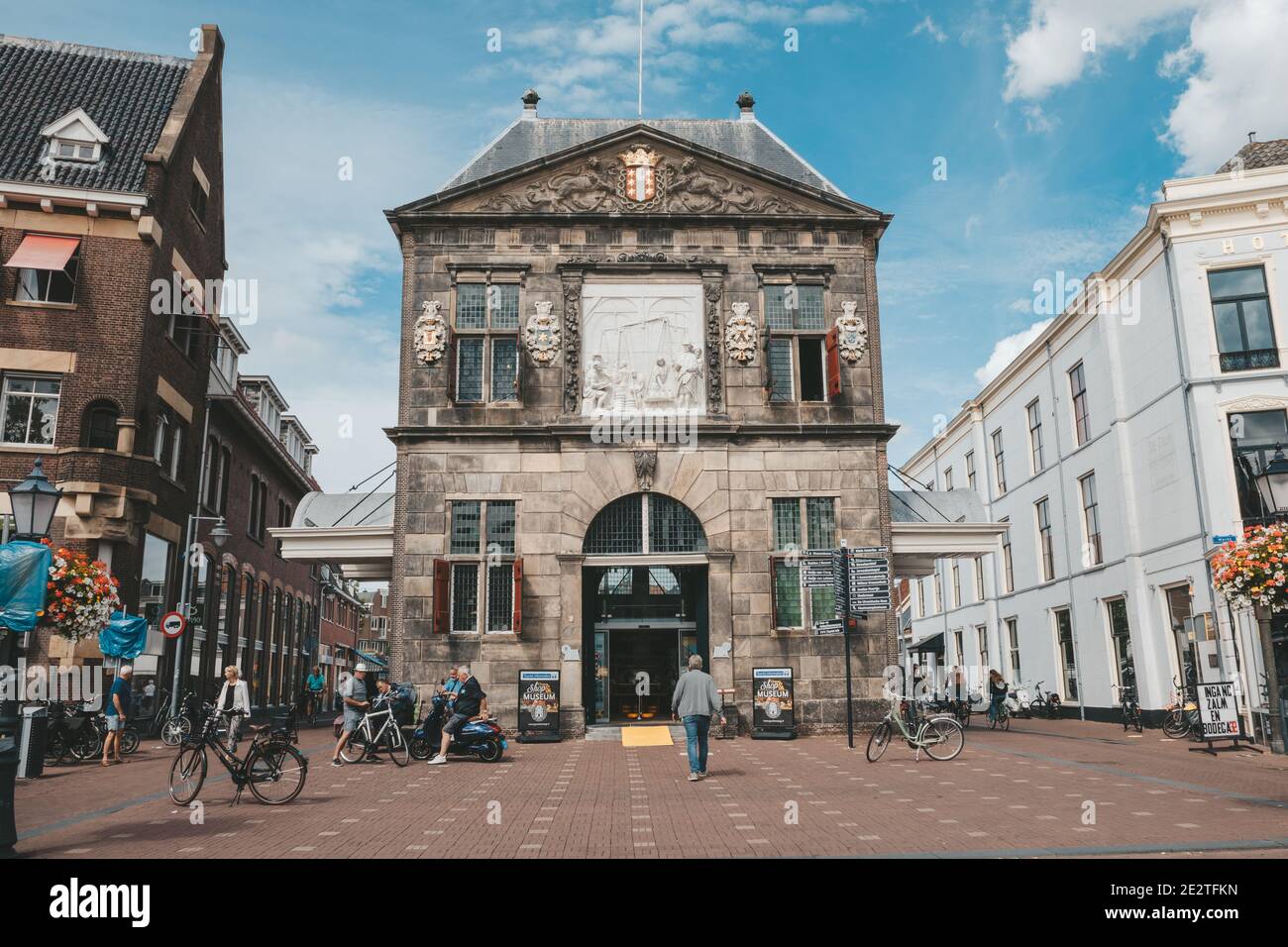 Gouda, Netherlands - July 20, 2020: the cheese weighing house at the ...
