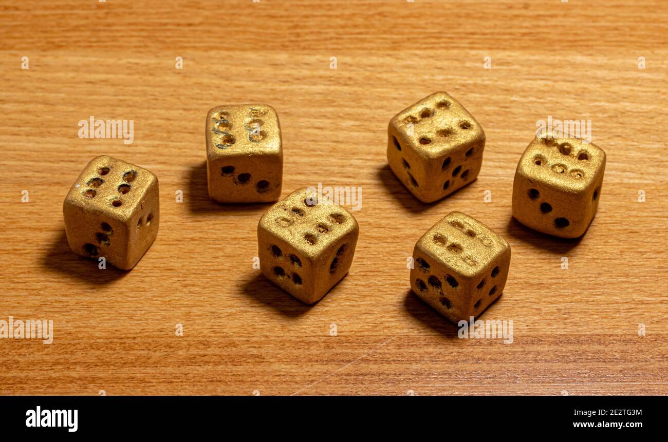 Gaming table dice hi-res stock photography and images - Alamy