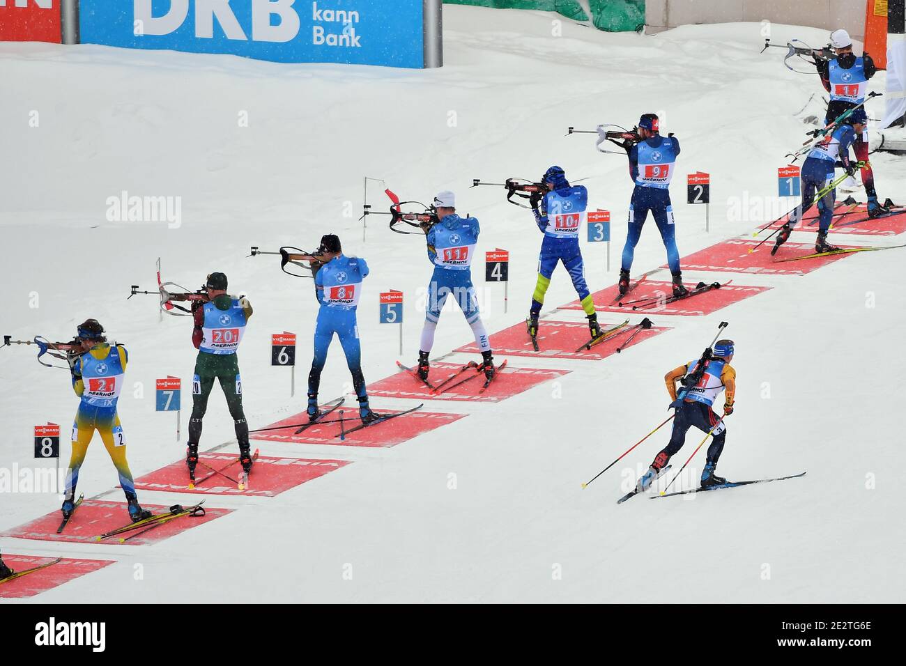 Oberhof, Germany. 15th Jan, 2021. Biathlon: World Cup, relay 4 x 7.5 km ...