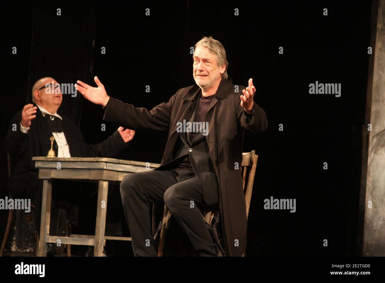 Romanian actors Valentin Teodosiu & Marcel Iures performing in "A Lost ...