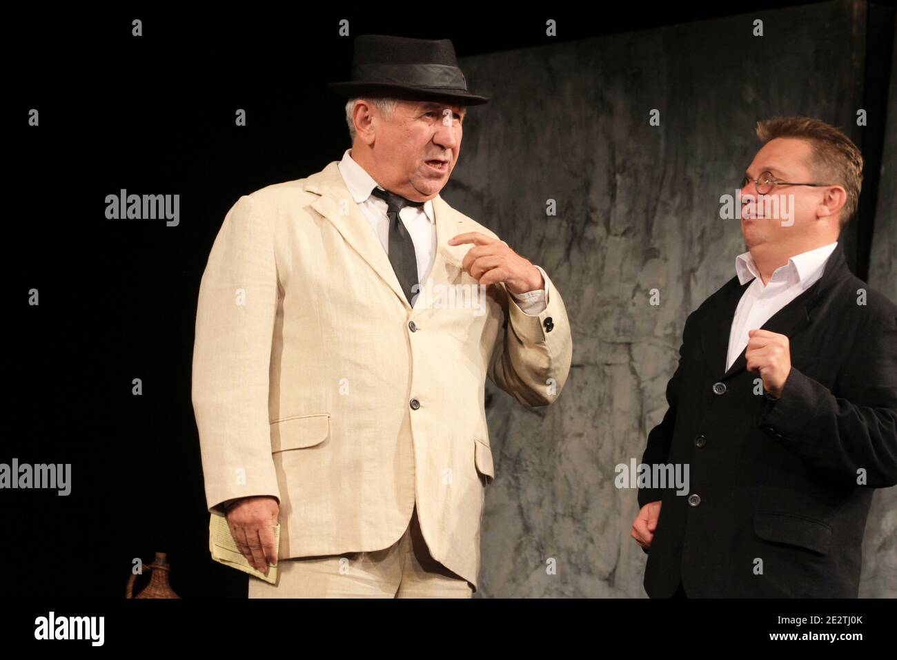 Romanian actors George Mihaita & Marius Vizante performing in "A Lost ...