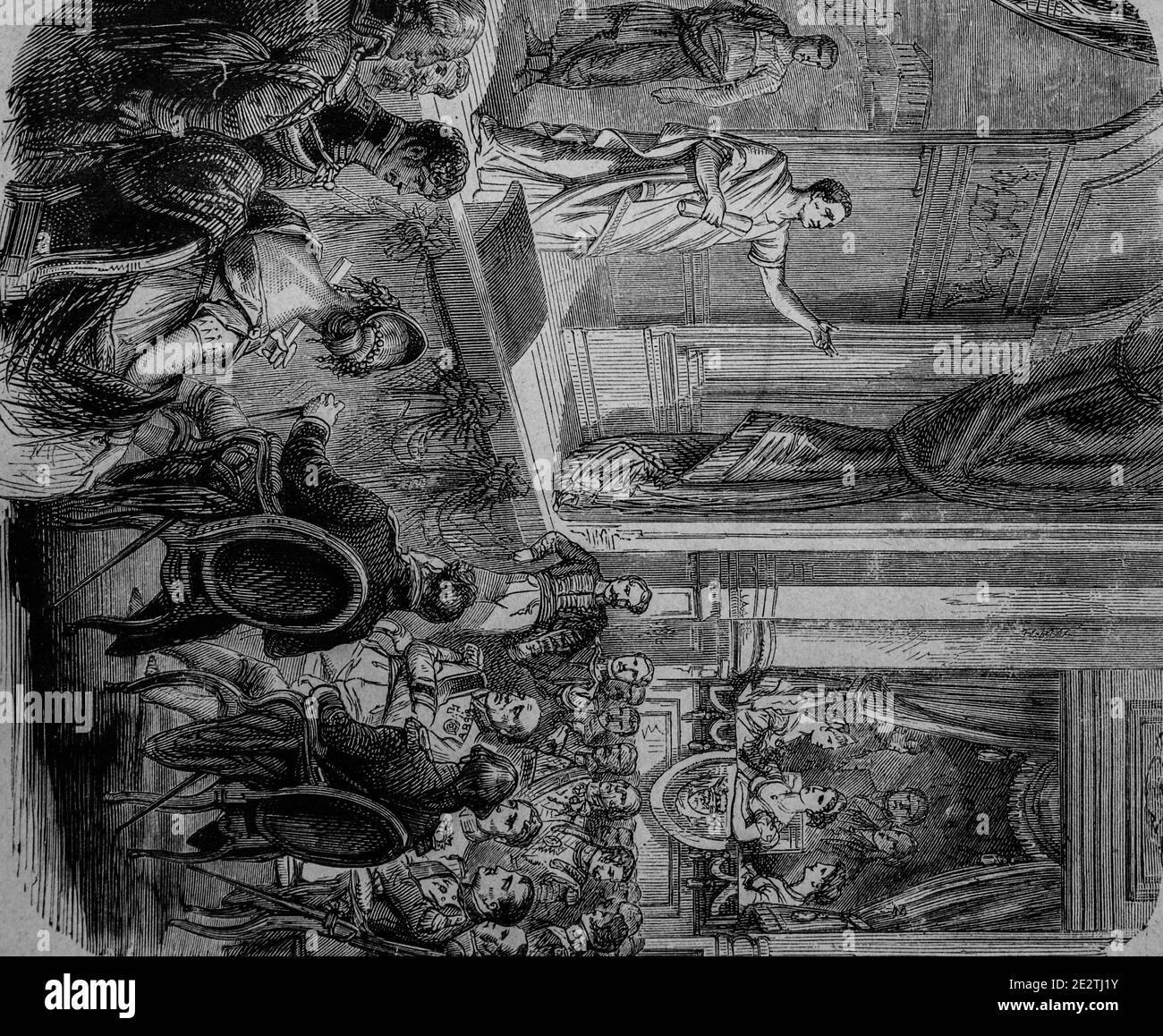 actor talma in erfurth 1808 ,editeur lahur 1883 Stock Photo - Alamy