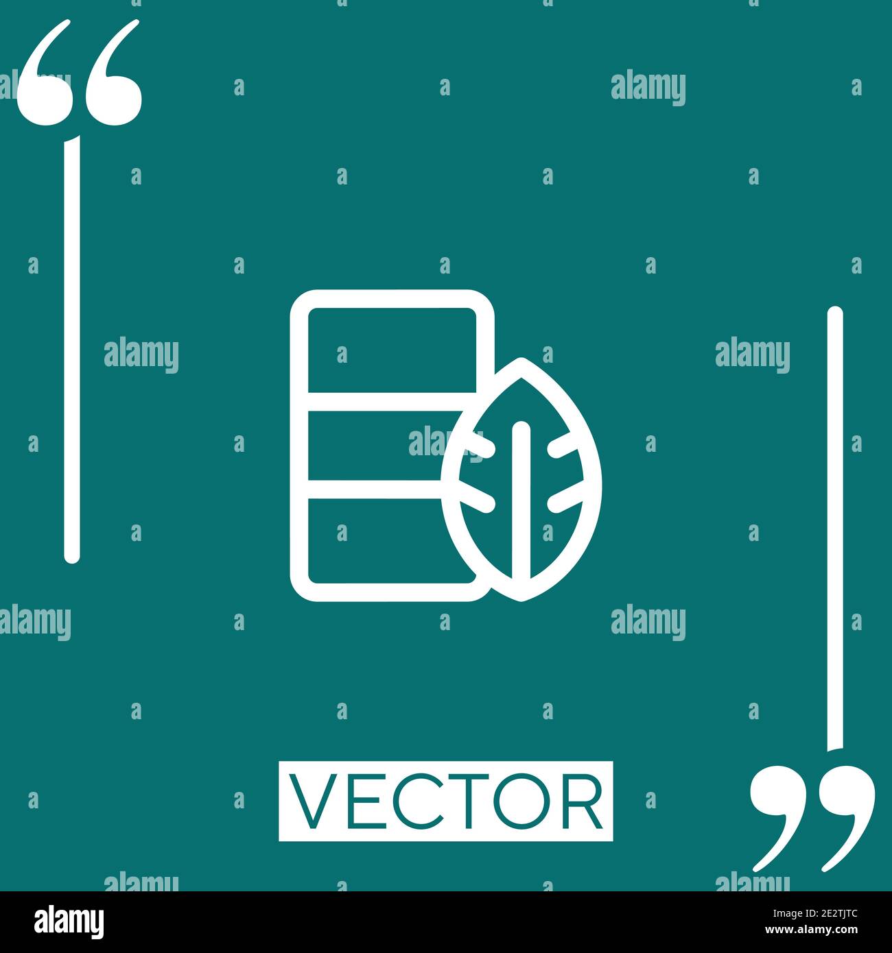 mint vector icon Linear icon. Editable stroked line Stock Vector Image ...