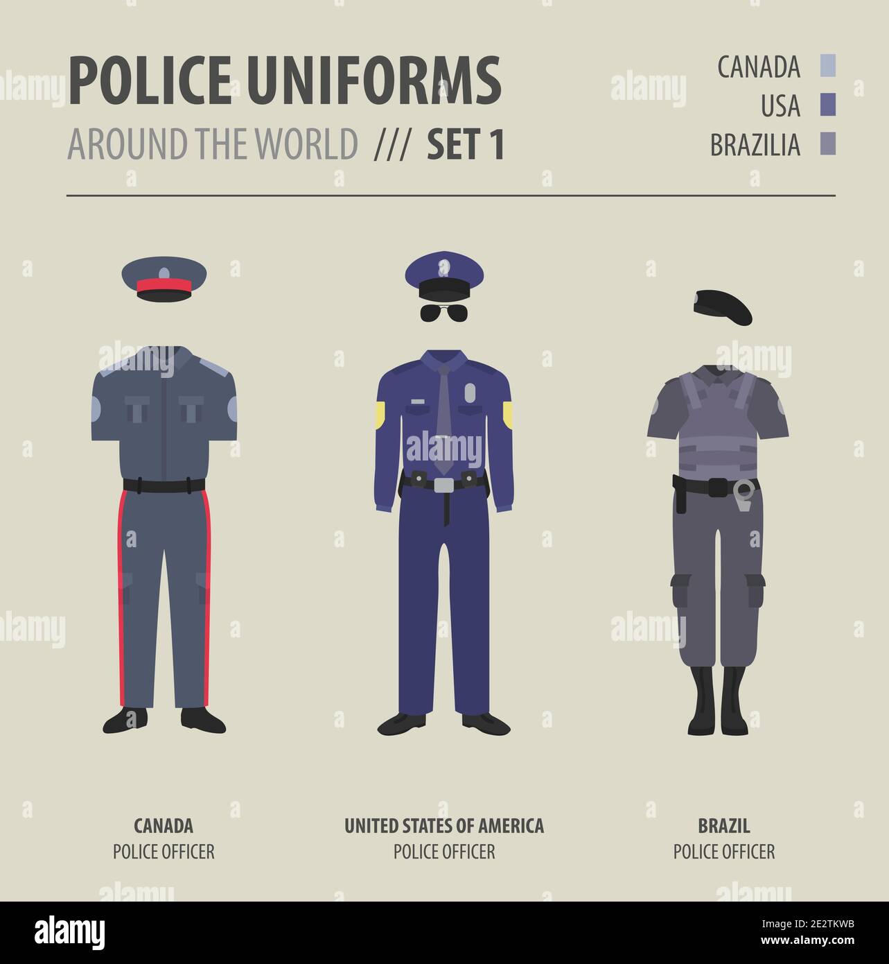 Usa police uniform Stock Vector Images - Alamy