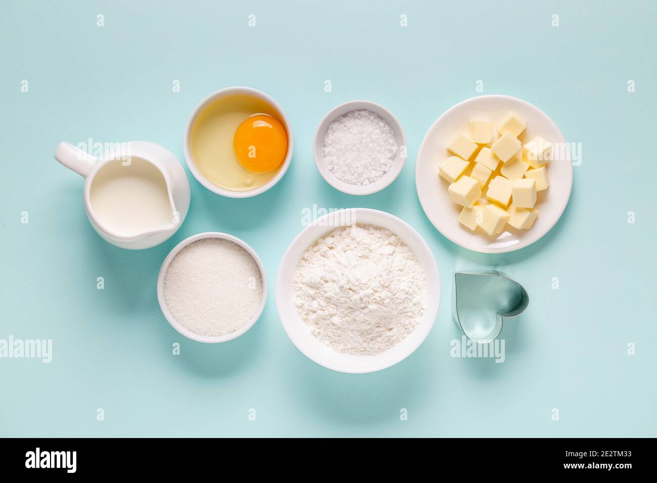 Baking or cooking background. Ingredients, kitchen items for baking ...