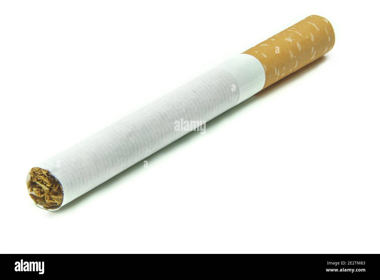 Studio shot of a single cigarette with white background Stock Photo - Alamy