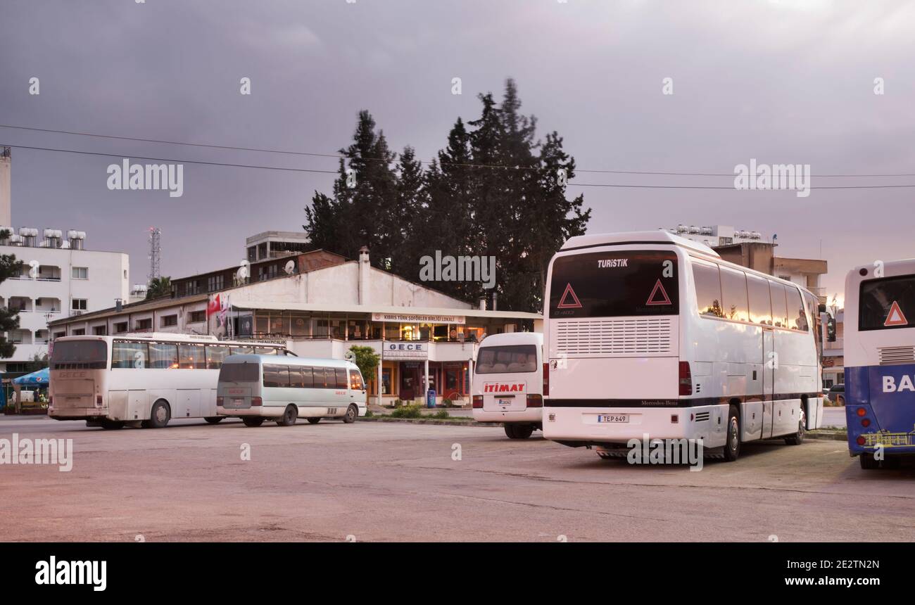 Central bus station in north Nicosia. Cyprus Stock Photo - Alamy