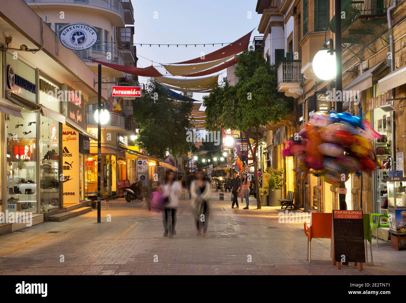 Ledra street in Nicosia. Cyprus Stock Photo - Alamy