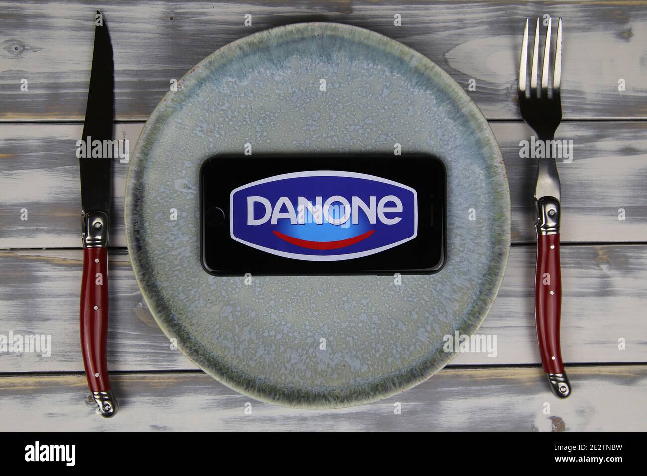 Danone logo hi-res stock photography and images - Alamy