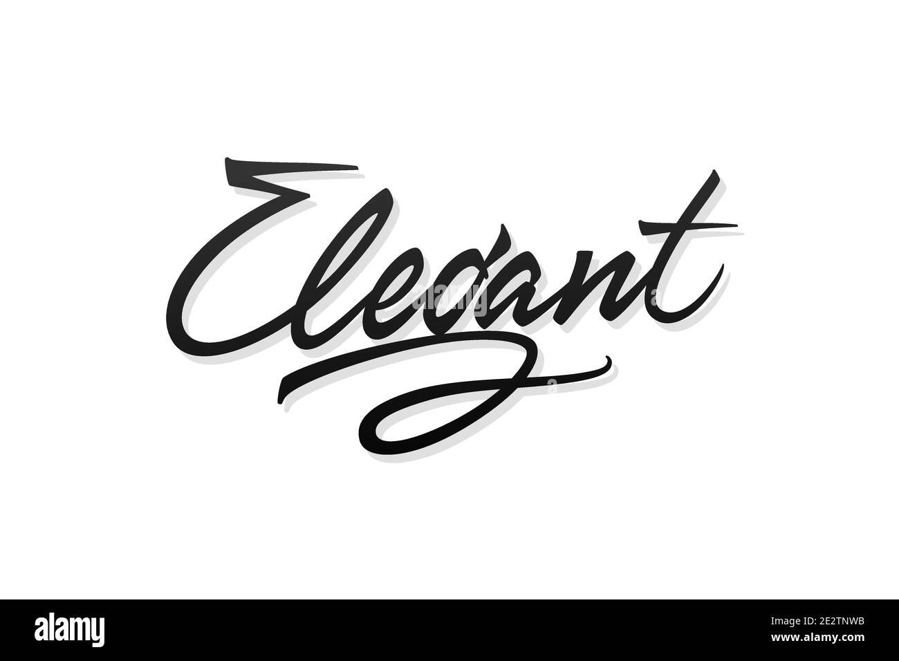 Elegant vector lettering Stock Vector Image & Art - Alamy