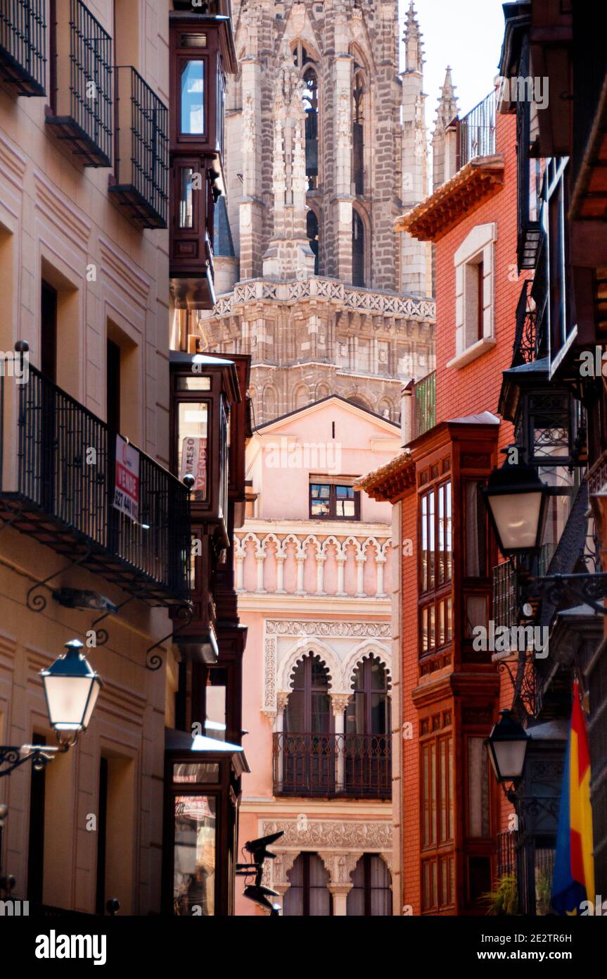 Moorish multi-foil arches and blind arcade details in Toledo, Spain ...