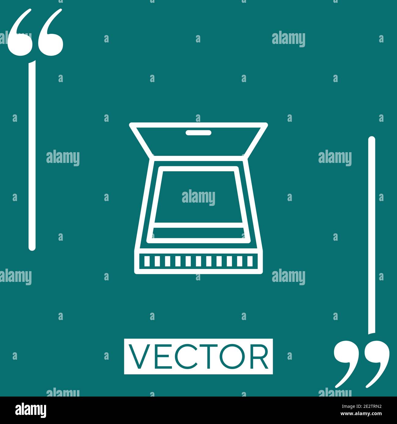 scanner Linear icon. Editable stroke line Stock Vector Image & Art - Alamy