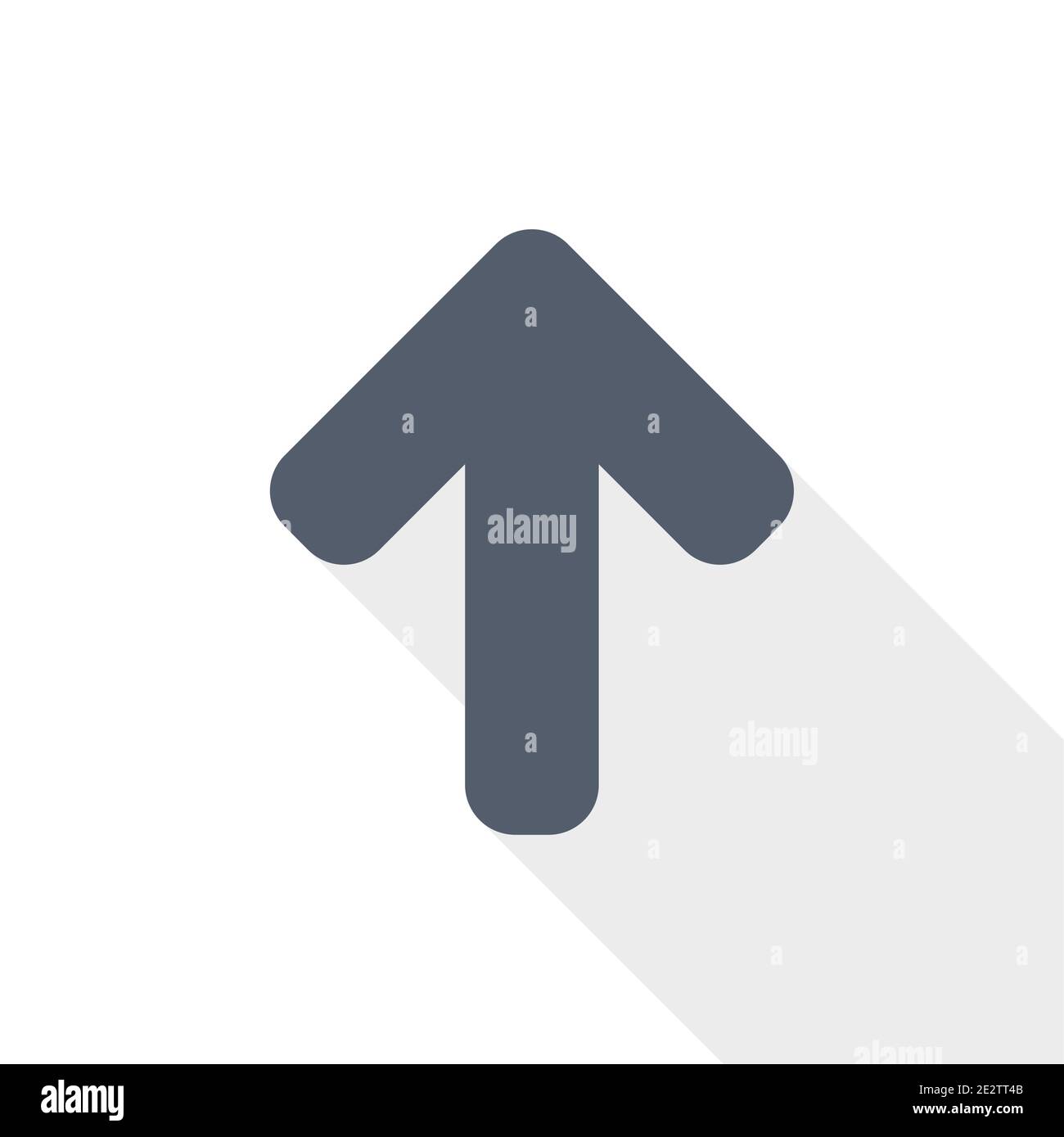 Up arrow, upload vector icon, flat design illustration in eps 10 Stock ...