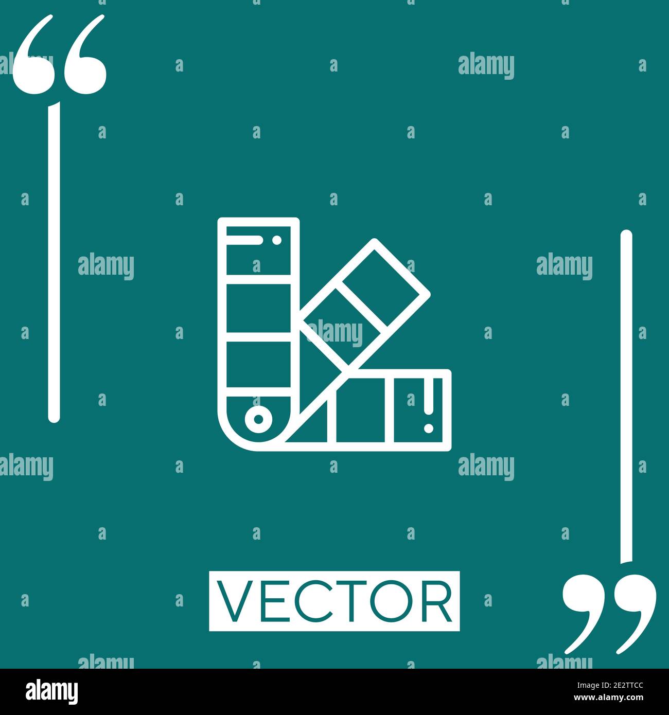 pantone vector icon Linear icon. Editable stroke line Stock Vector ...