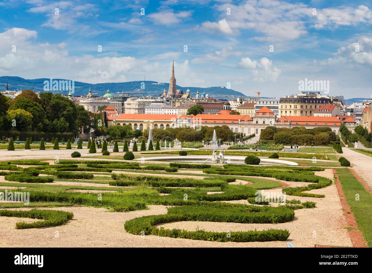 Vienna upper belvedere palace aerial hi-res stock photography and ...