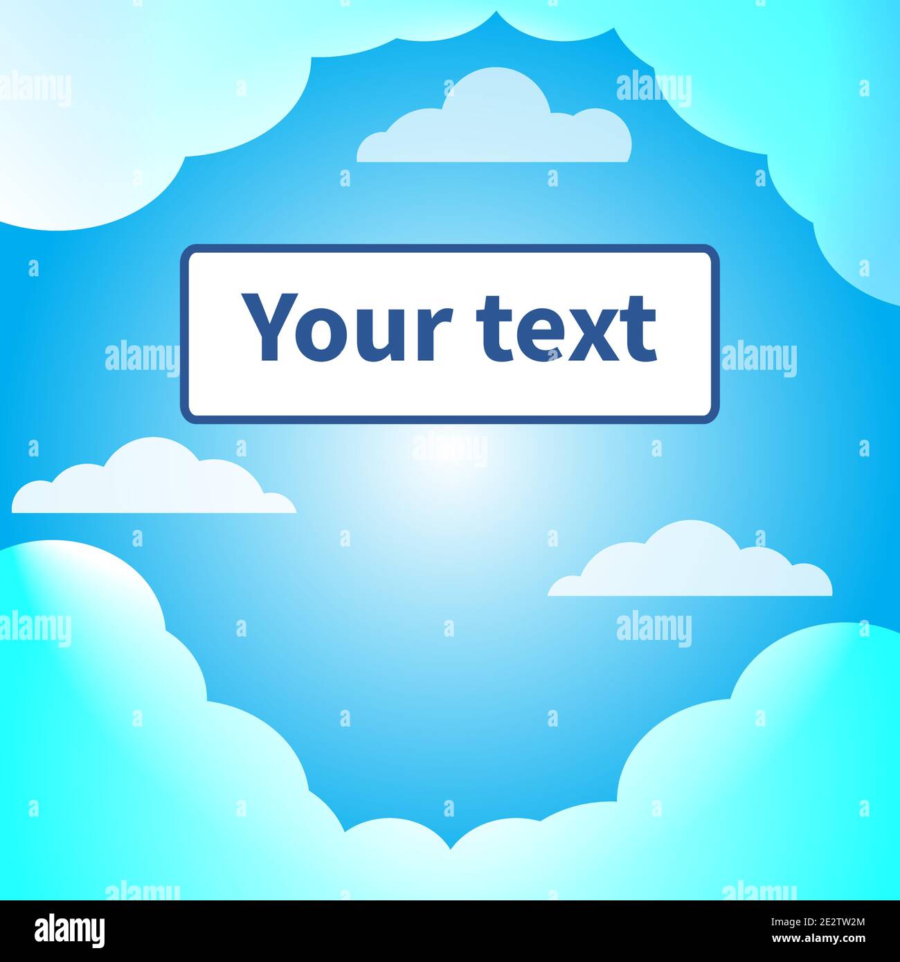 Clouds and blue sky. Banner for text. Blue sky background with clouds ...