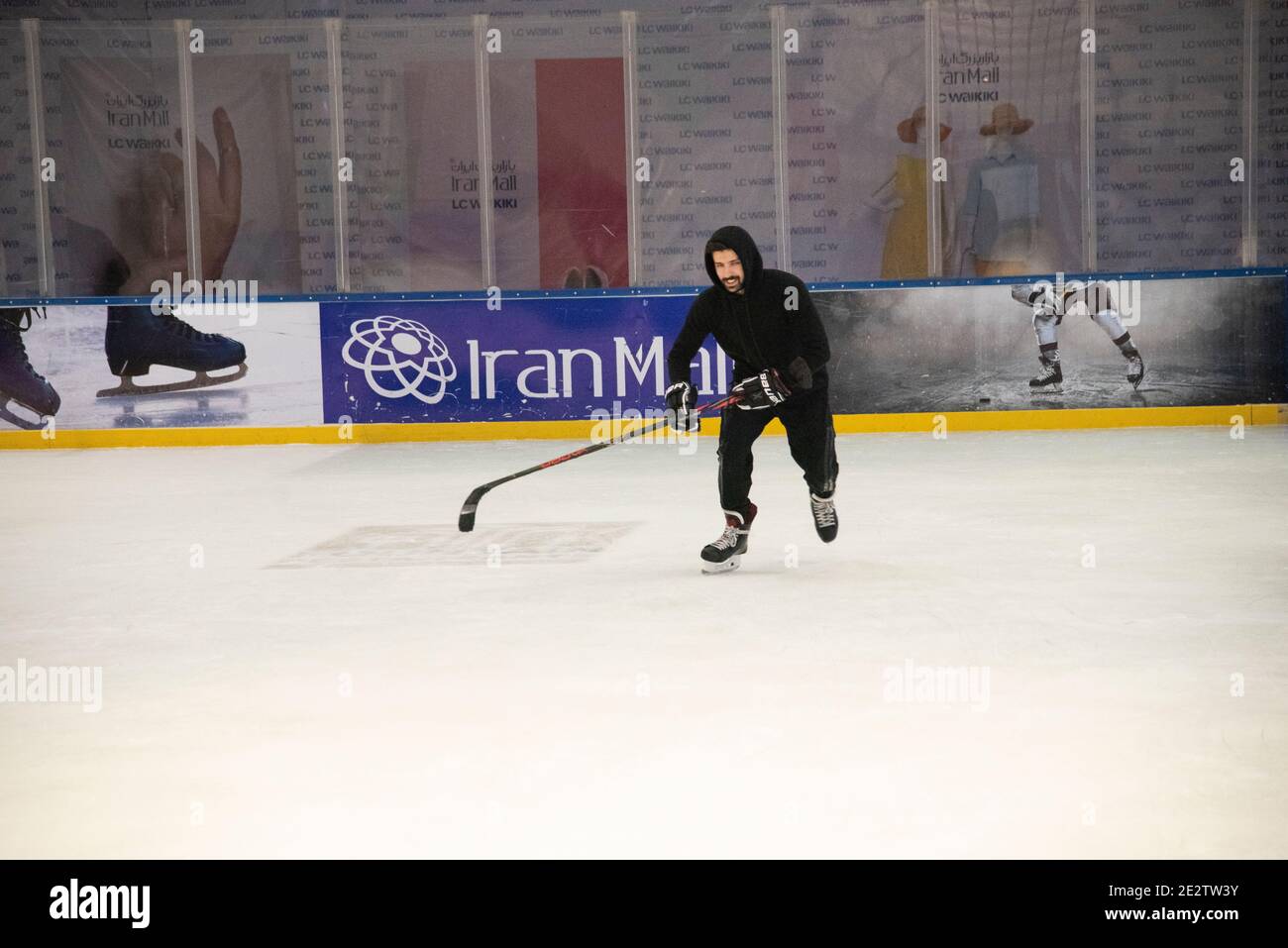 Tehran, Iran. 14th Jan, 2021. Iran Mall's ice rink is the first ...