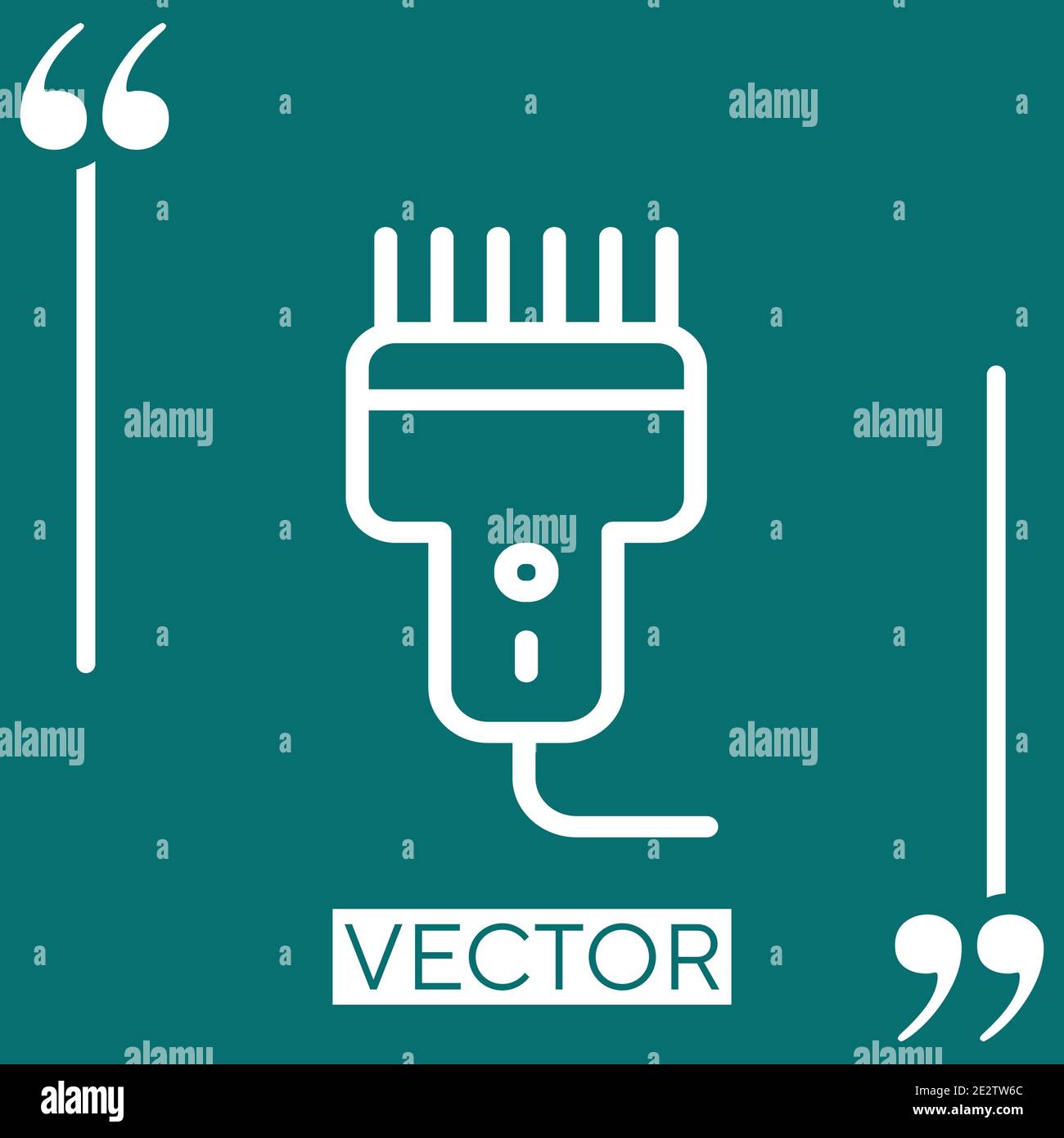 pet trimmer vector icon Linear icon. Editable stroke line Stock Vector ...