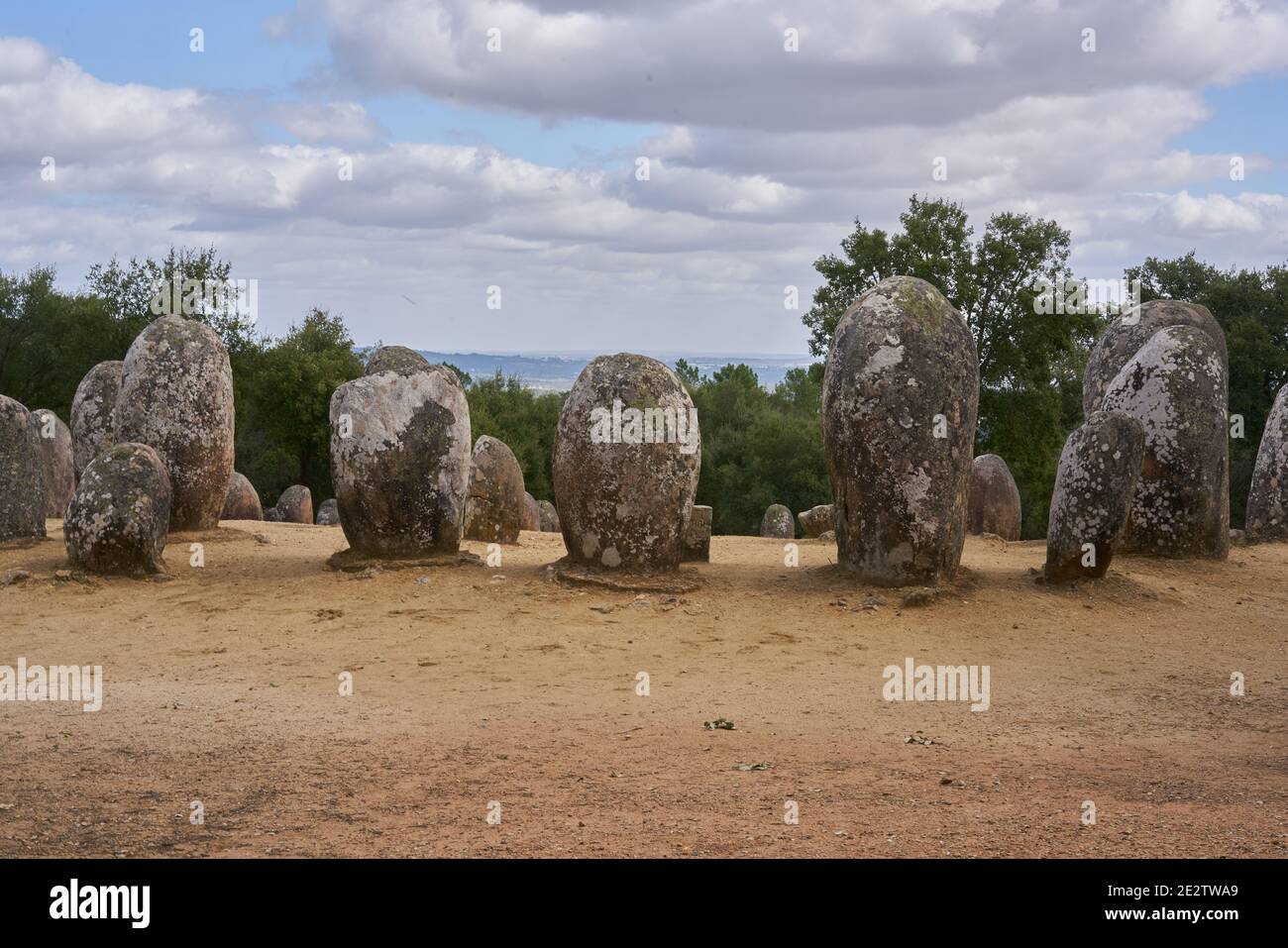 Cromlech of the almendres hi-res stock photography and images - Alamy