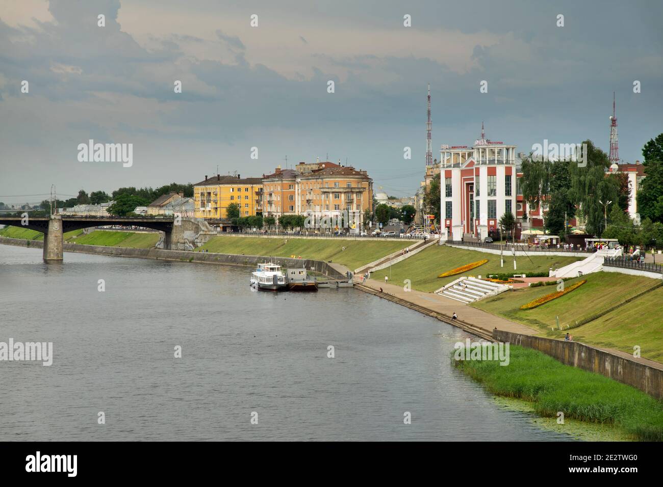 Embankment of Stepan Razin in Tver. Russia Stock Photo - Alamy