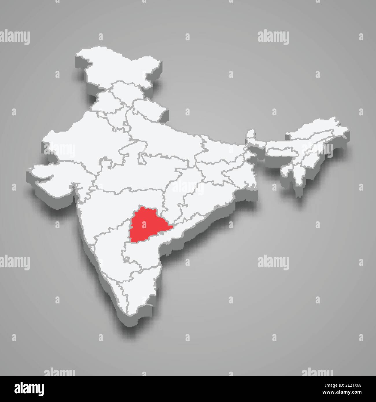 Telangana map hi-res stock photography and images - Alamy Telangana map hi-res stock photography and images - Alamy