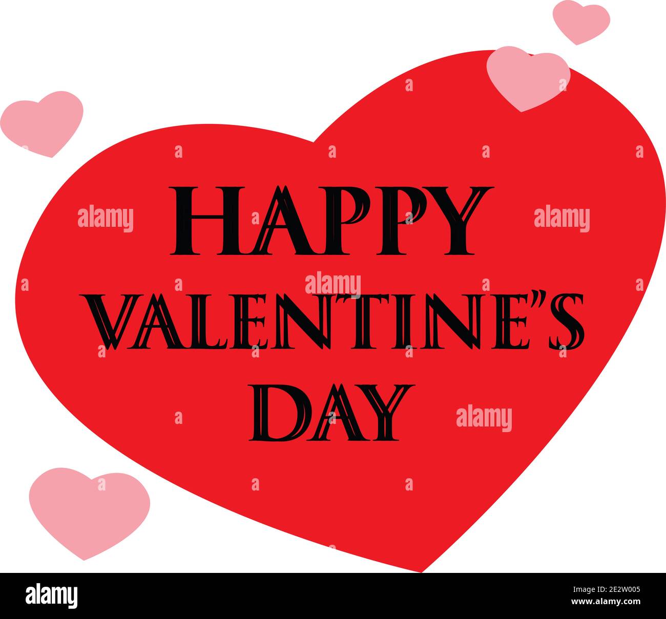 Valentines Day Logo Design Vector illustration template Stock Vector ...