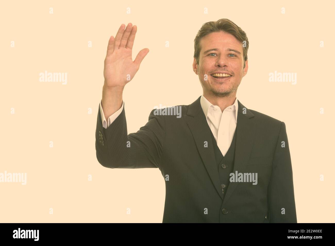 Hand waving isolated hi-res stock photography and images - Alamy