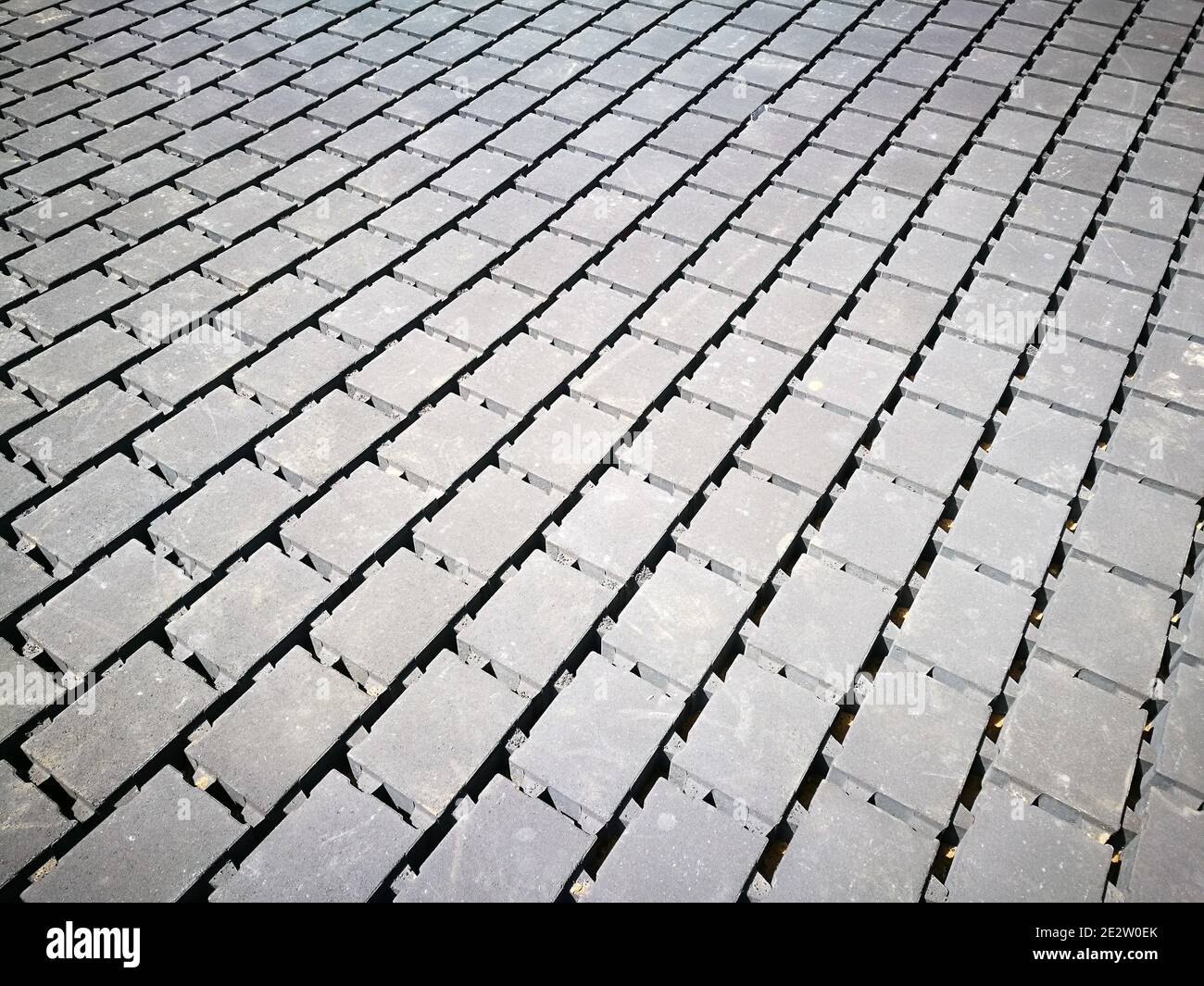 Top view of paving stones texture background Stock Photo - Alamy