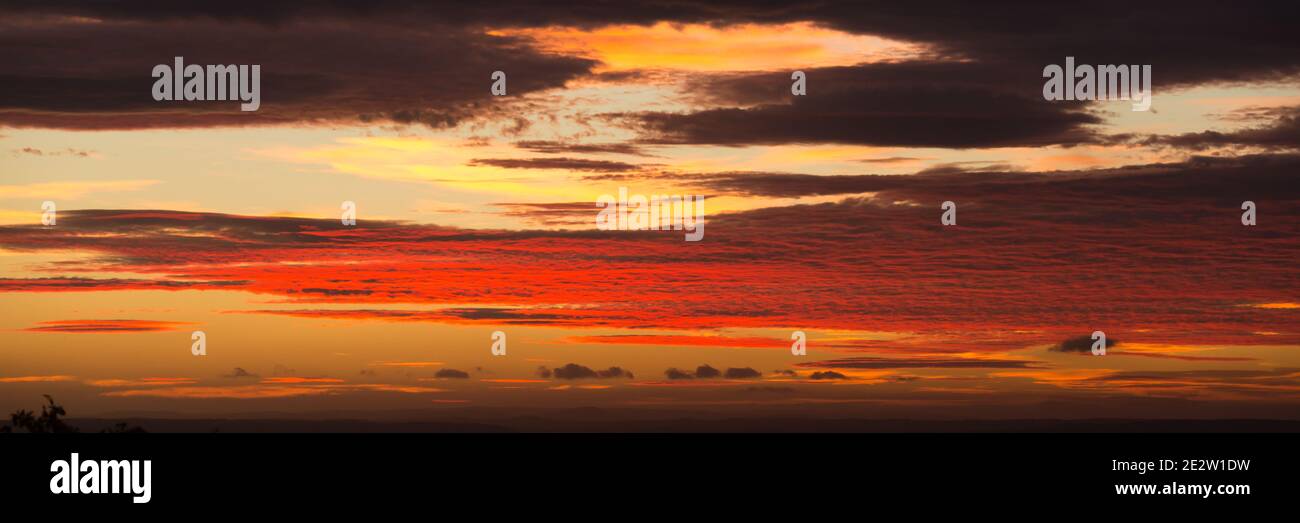 A beautiful colourful sunset in England Stock Photo - Alamy