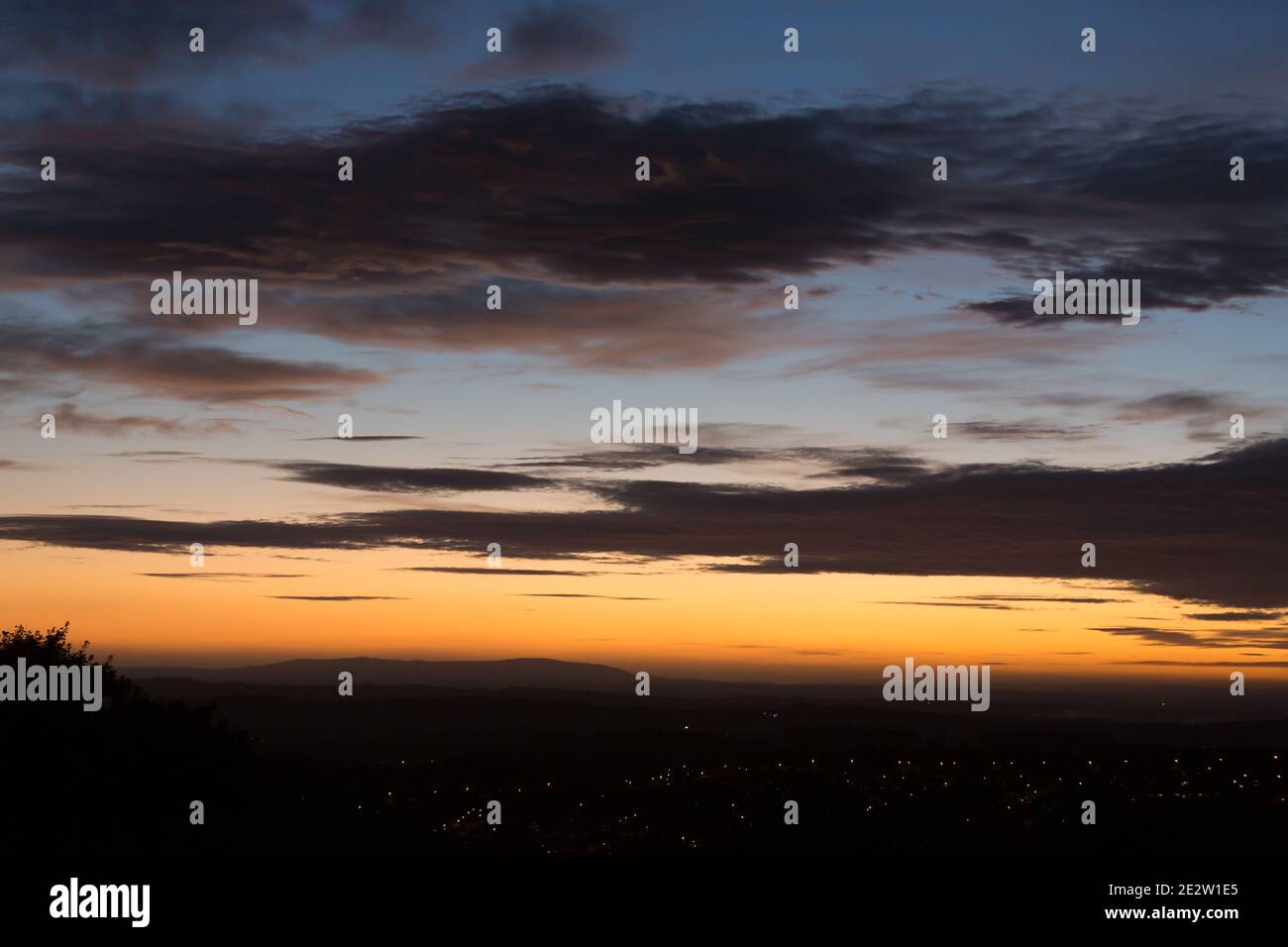 A beautiful colourful sunset in England Stock Photo - Alamy